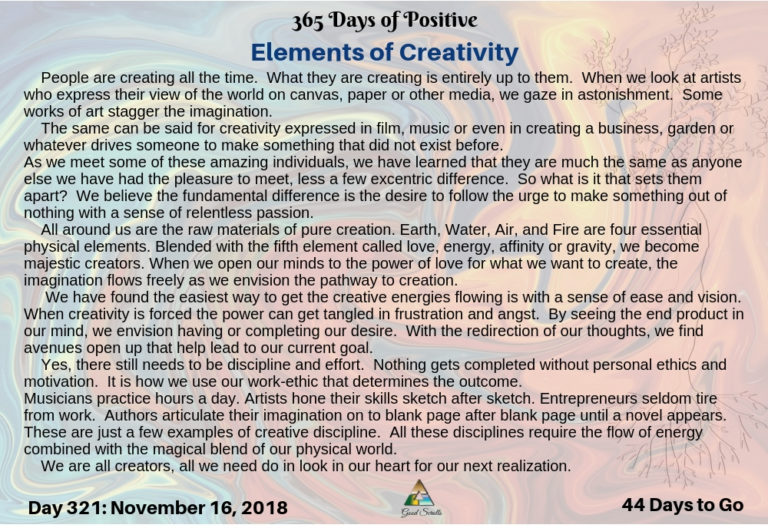 Elements of Creativity - Good Scrolls